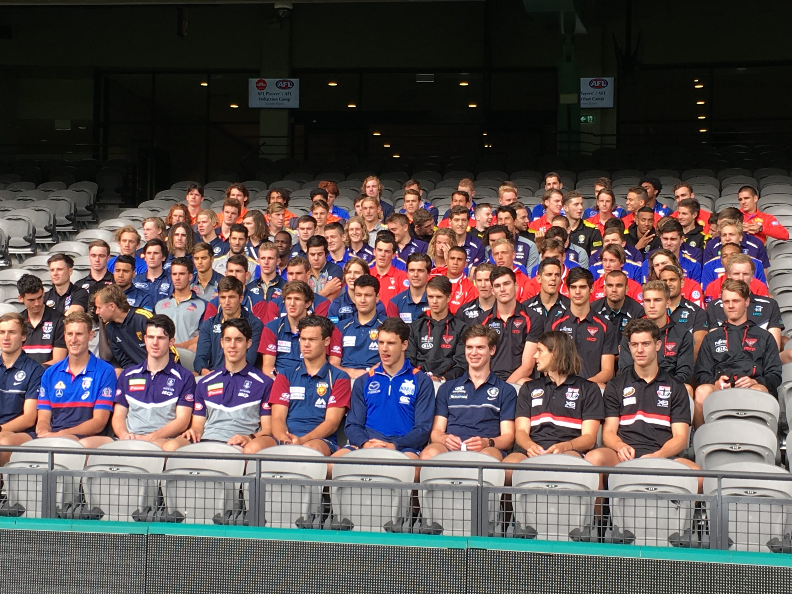 Draftees gather for Induction Camp | AFL Players' Association Limited